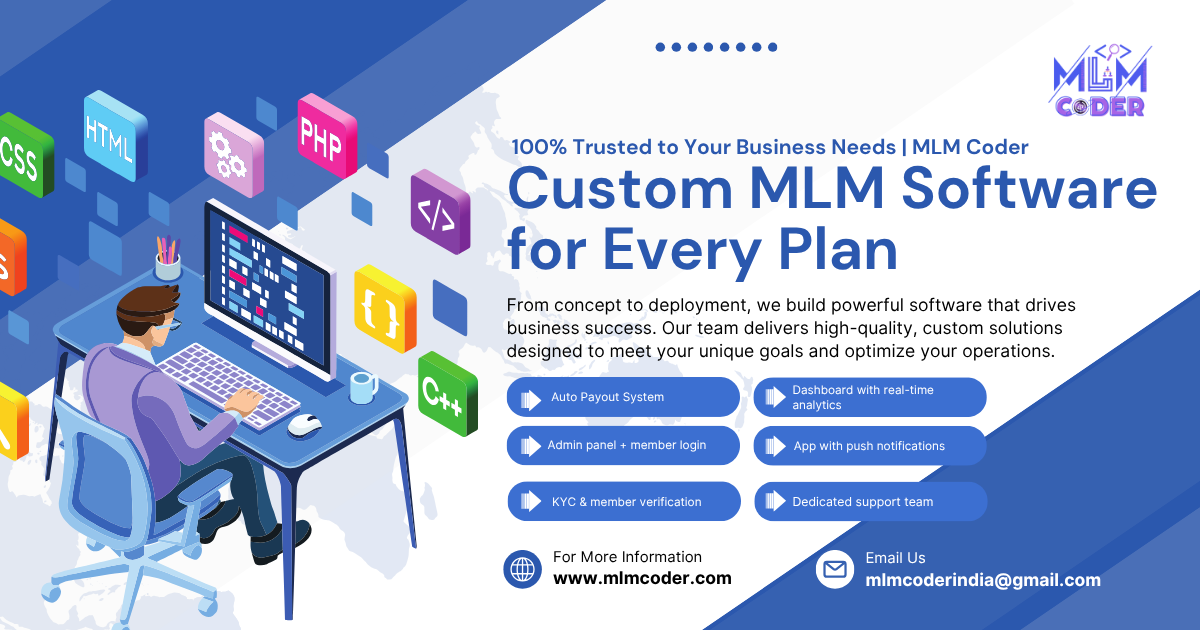 MLM Software India | Best Custom MLM Software Development - MLM Coder